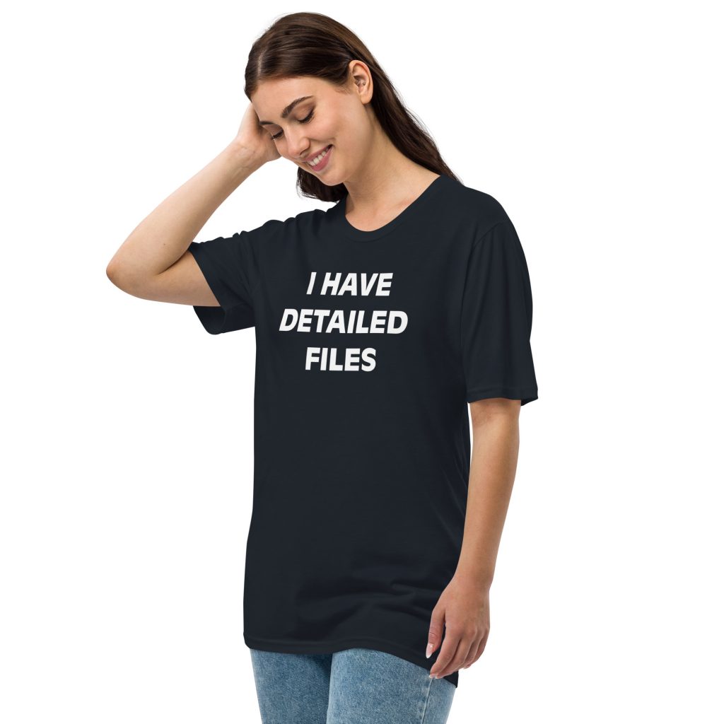 Terminator 2 "I have detailed files" tshirt - Piss Blanket