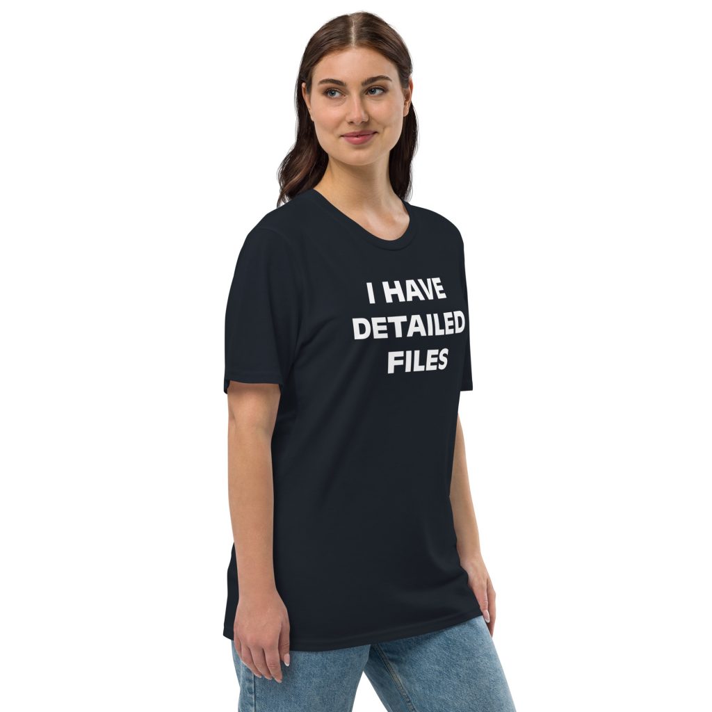 Terminator 2 "I have detailed files" tshirt - Piss Blanket